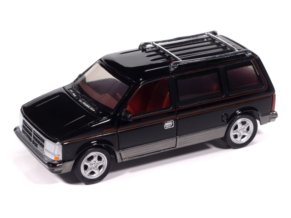 "PRE-ORDER" Auto World 1989 Dodge Caravan Turbo (Black w/Dark Quartz G ...
