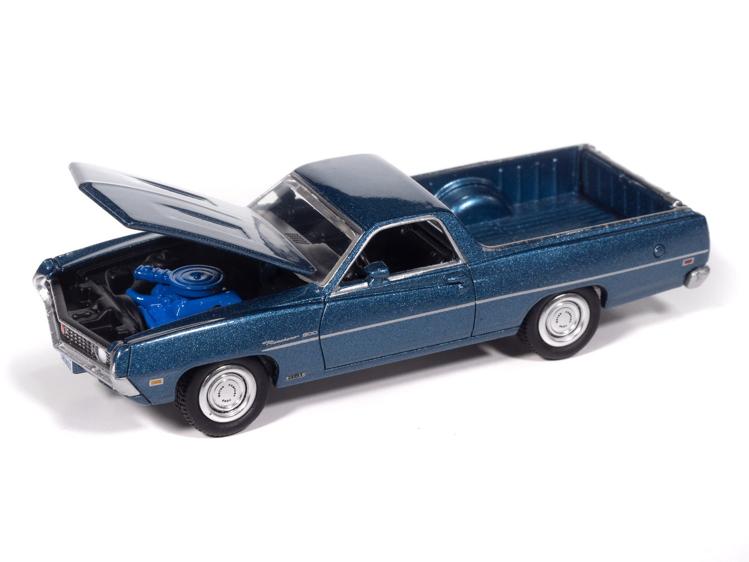 Johnny Lightning 1970 Ford Ranchero 500 (Acapulco Blue) with Collector ...