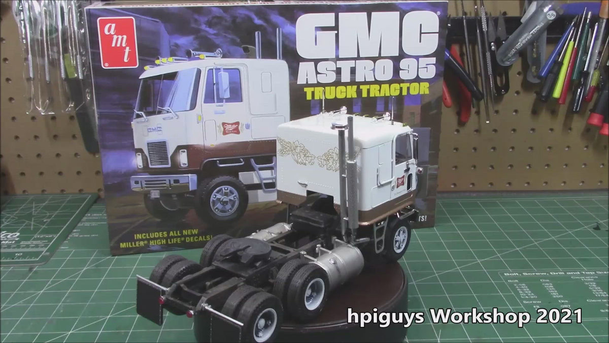 AMT GMC Astro 95 Semi Tractor (Miller Beer) 1:25 Scale Model Kit – Auto ...