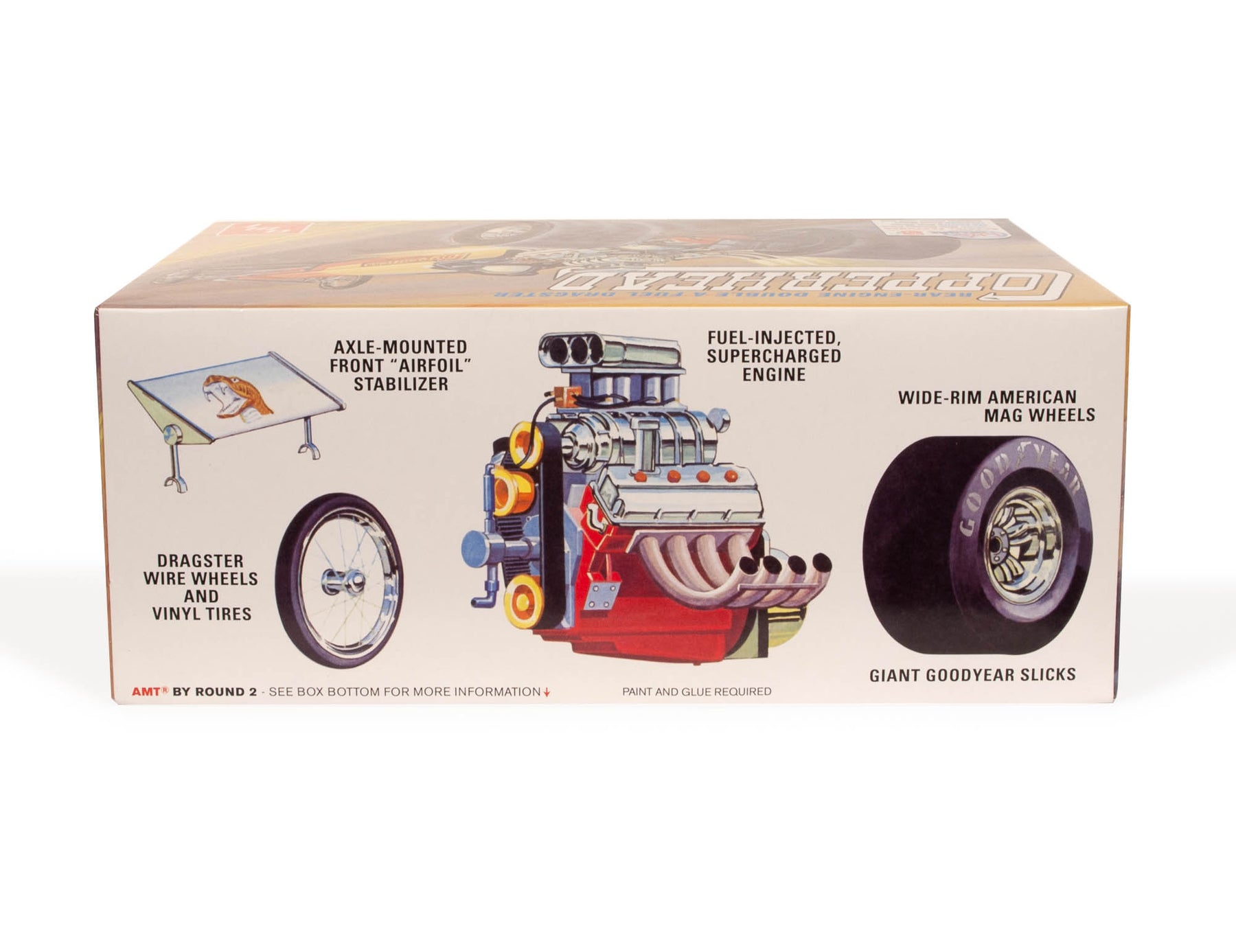 AMT Copperhead Rear-Engine Dragster 1:25 Scale Model Kit – Auto World Store