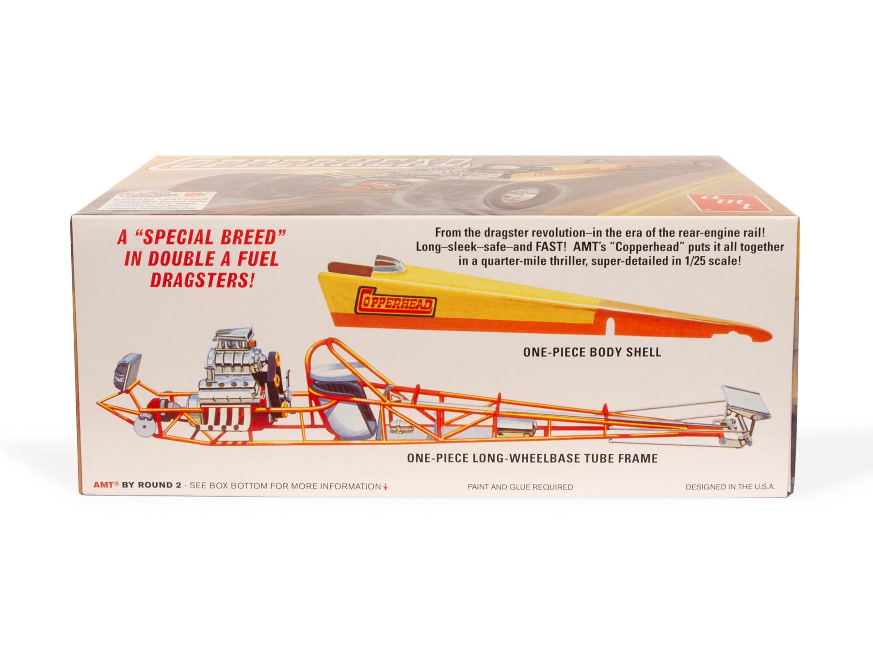 AMT Copperhead Rear-Engine Dragster 1:25 Scale Model Kit – Auto World Store